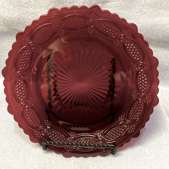 Avon | Dining | Avon 876 Cape Cod Ruby Red Collection Salad Plate 7 ...
